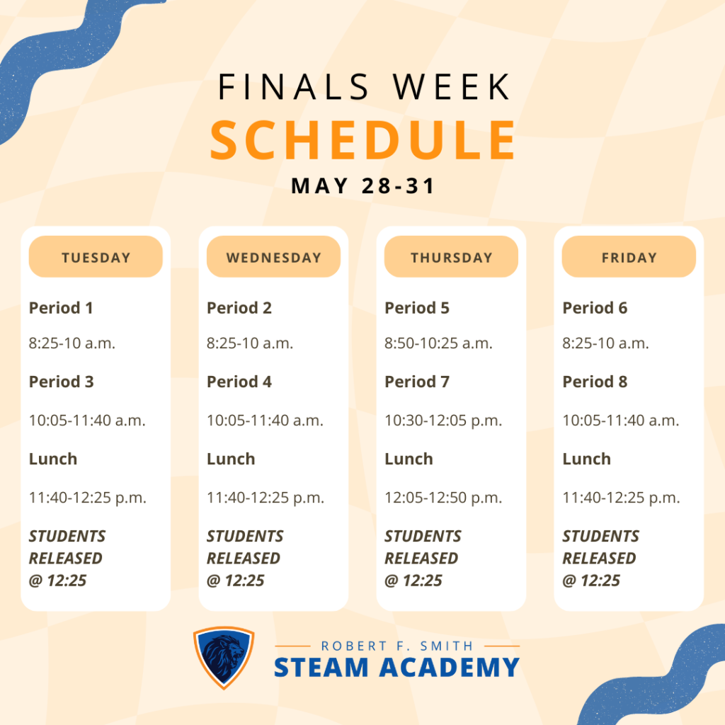 Robert F Smith » Finals Week Schedule